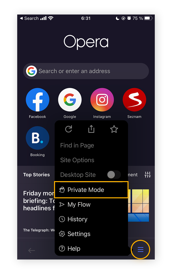 Utilisez la navigation privée sur n’importe quel navigateur